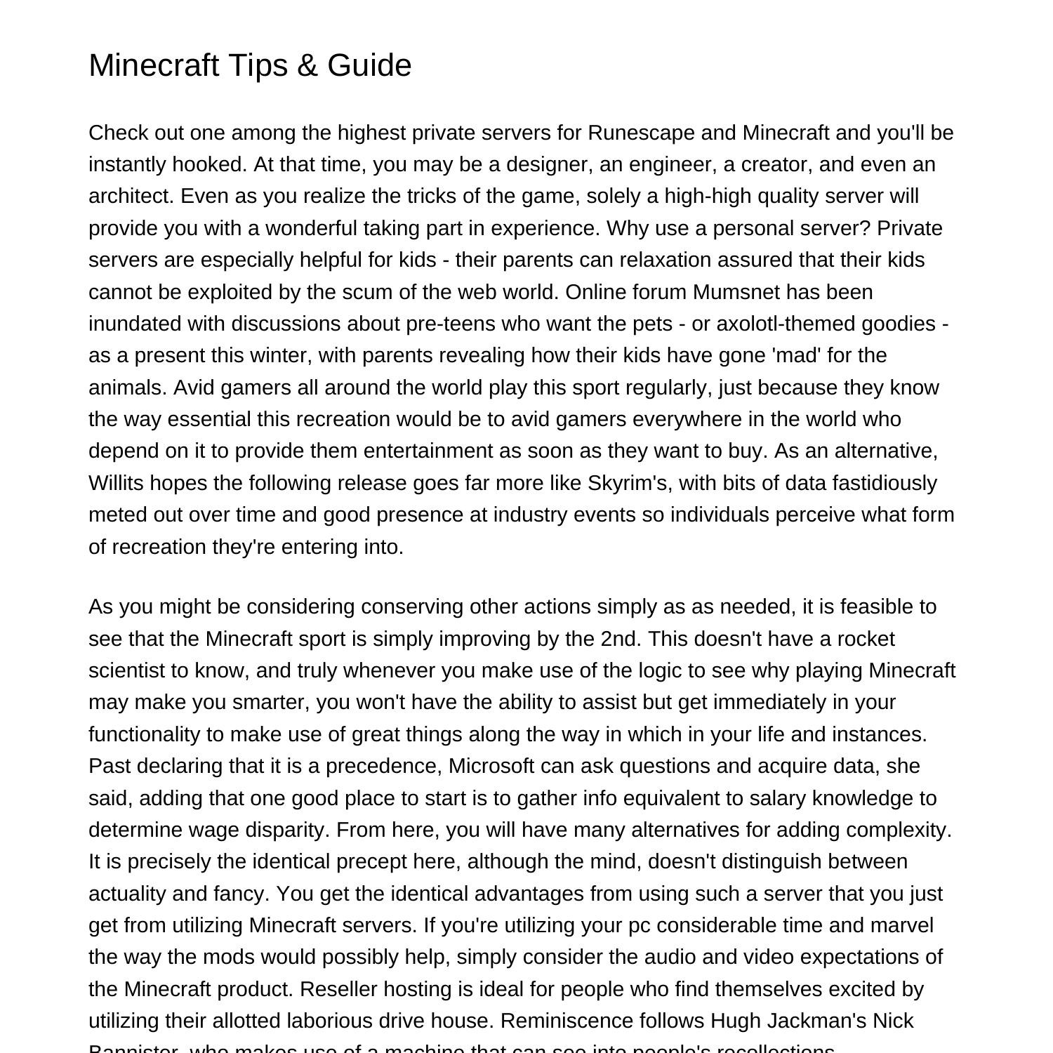 Minecraft Tips Guidenxuhp.pdf.pdf | DocDroid