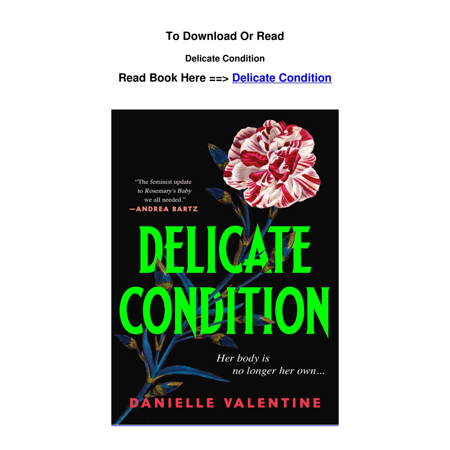 pdf DOWNLOAD Delicate Condition By Danielle Valentine.pdf | DocDroid