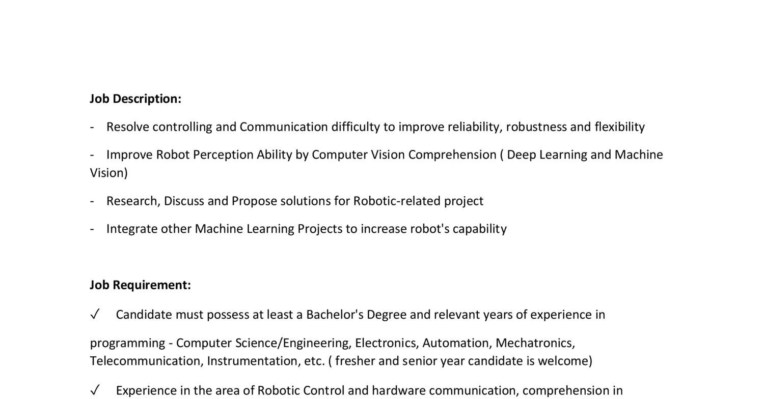 JD - Robotic Software Engineer.pdf | DocDroid