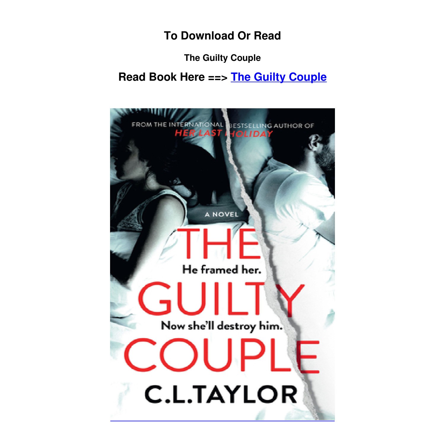 EPUB DOWNLOAD The Guilty Couple By C L Taylor.pdf | DocDroid