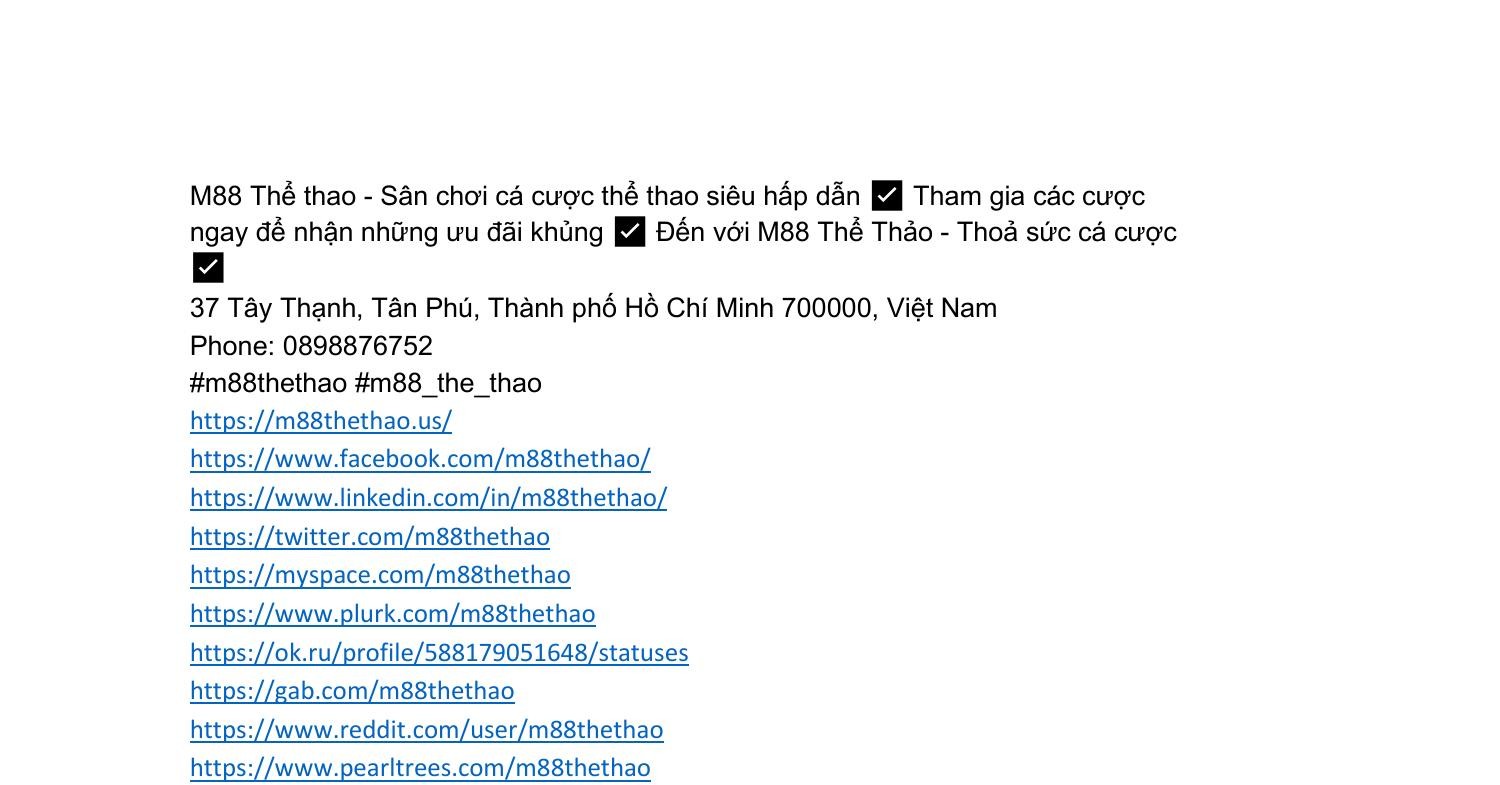 M88 Thể Thao.docx | DocDroid