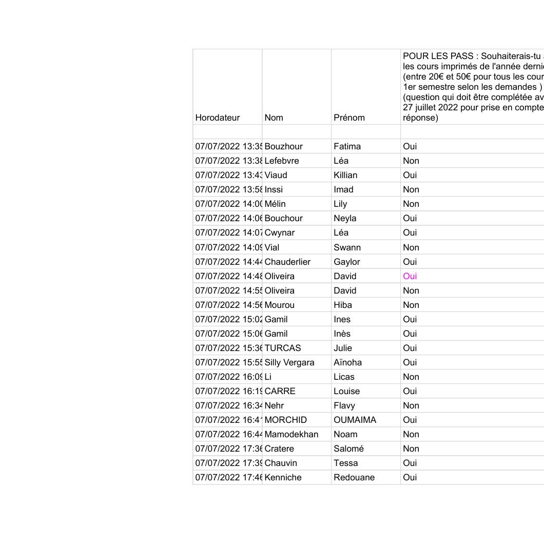 Inscription Cours Feuille 1 Pdf Docdroid