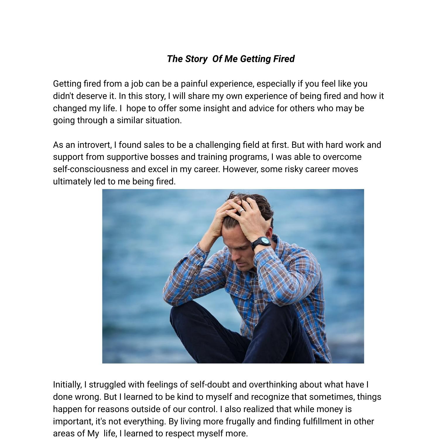 The Story Of Me Getting Fired .pdf | DocDroid