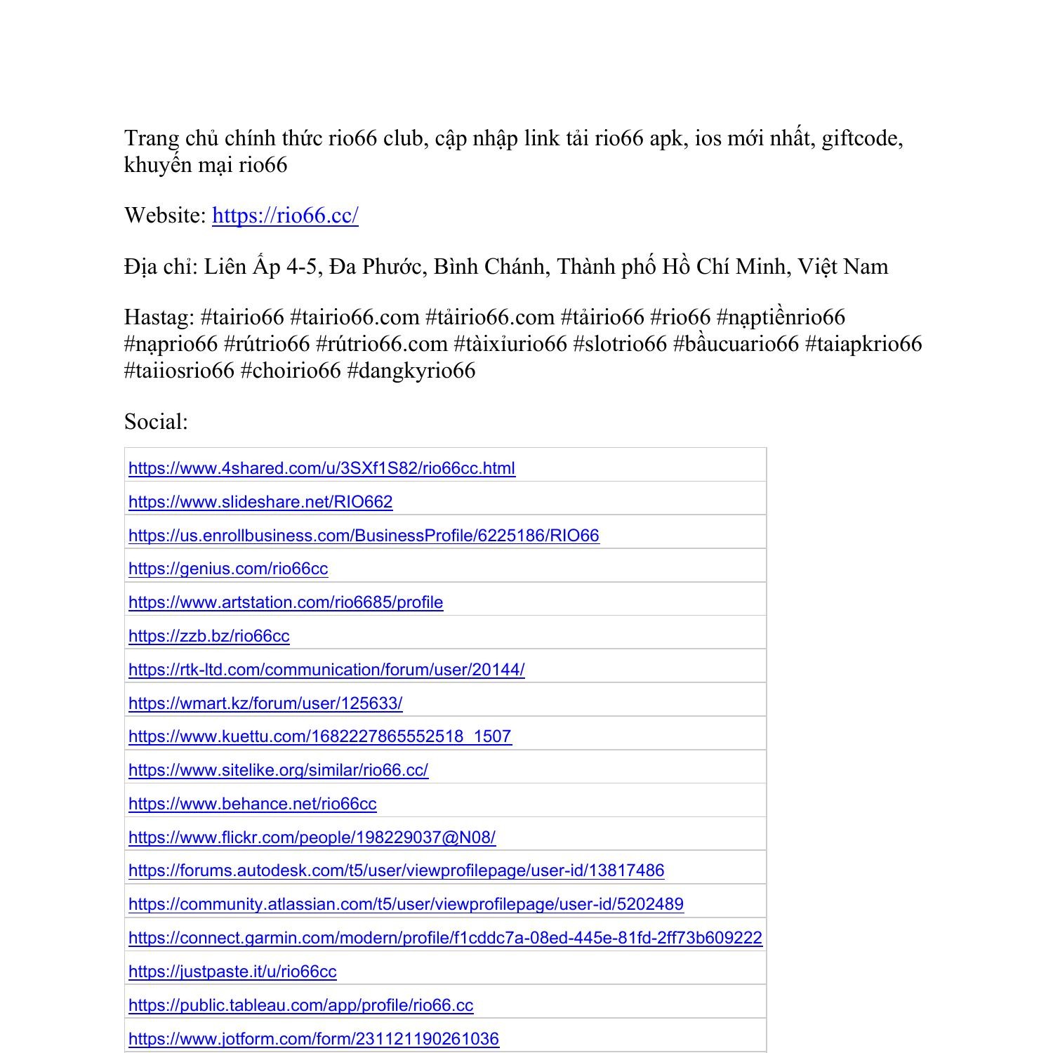 Trang chủ chính thức rio66 club.docx | DocDroid
