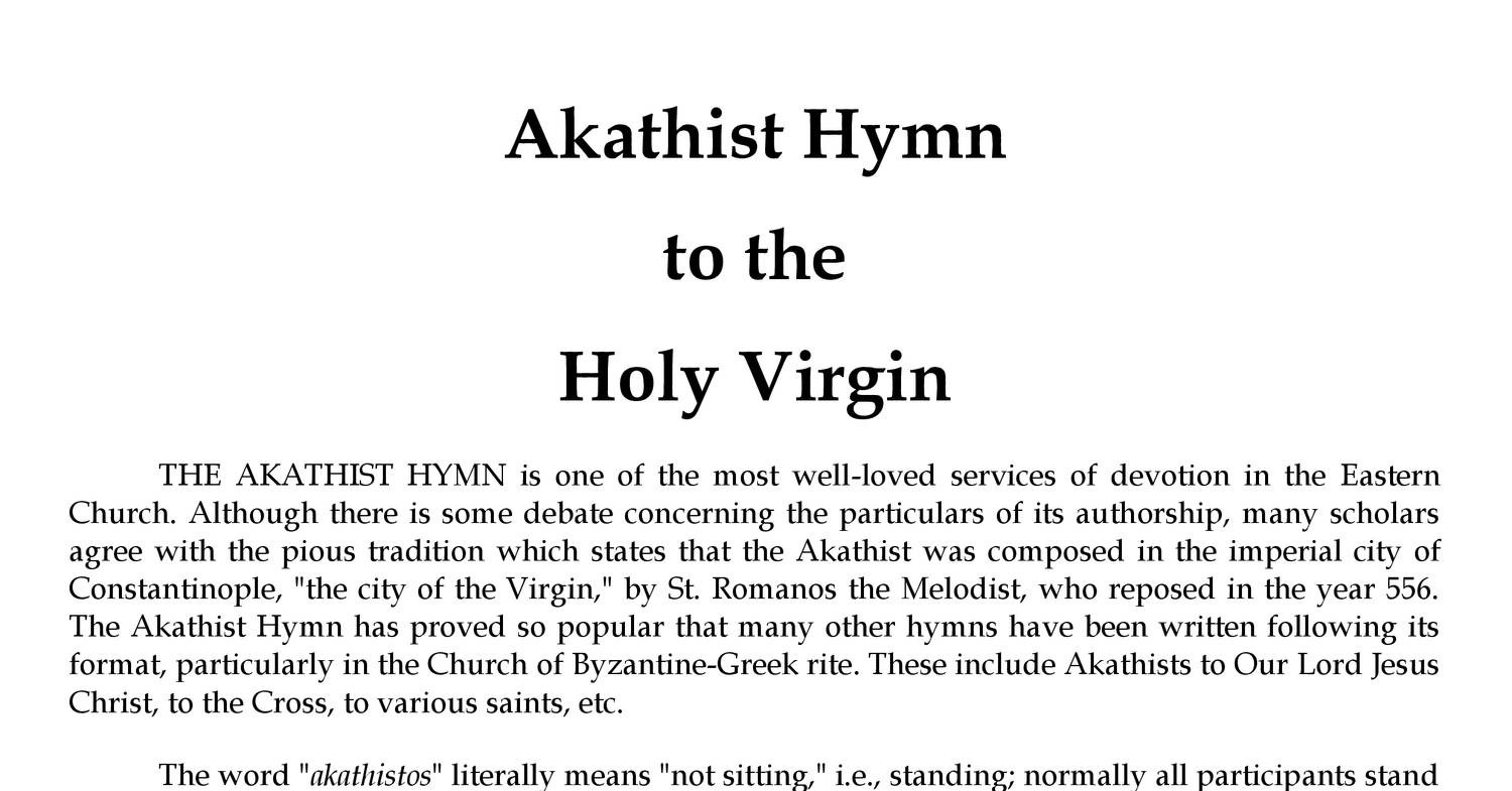 Akathist Hymn.pdf | DocDroid