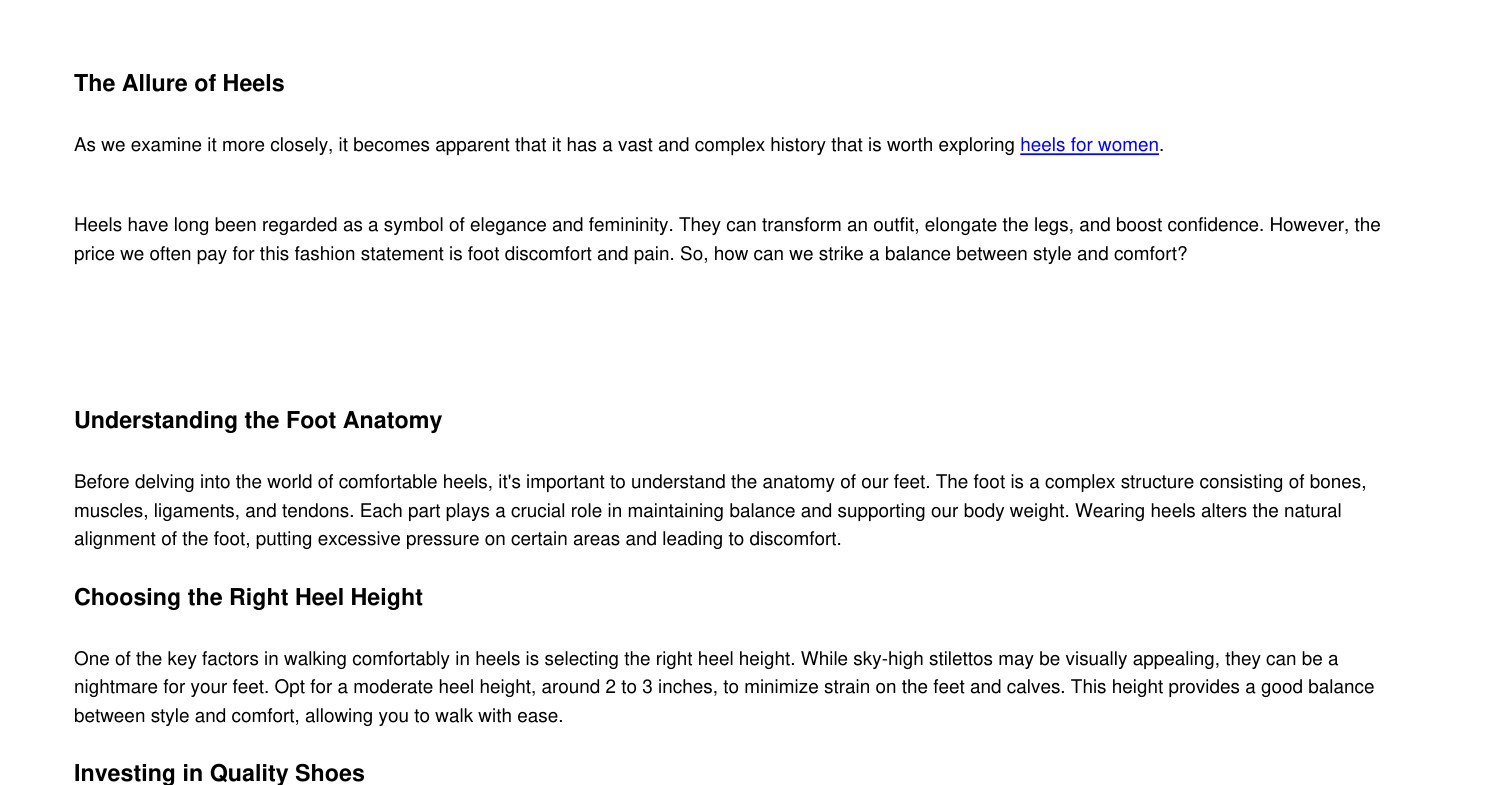 Fashion Icon or Foot Torture? Our Guide to Walking Comfortably in Your Favorite Heels.pdf | DocDroid