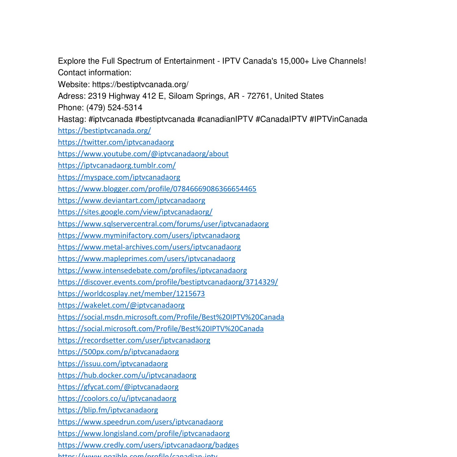 IPTV Providers Canada.docx | DocDroid