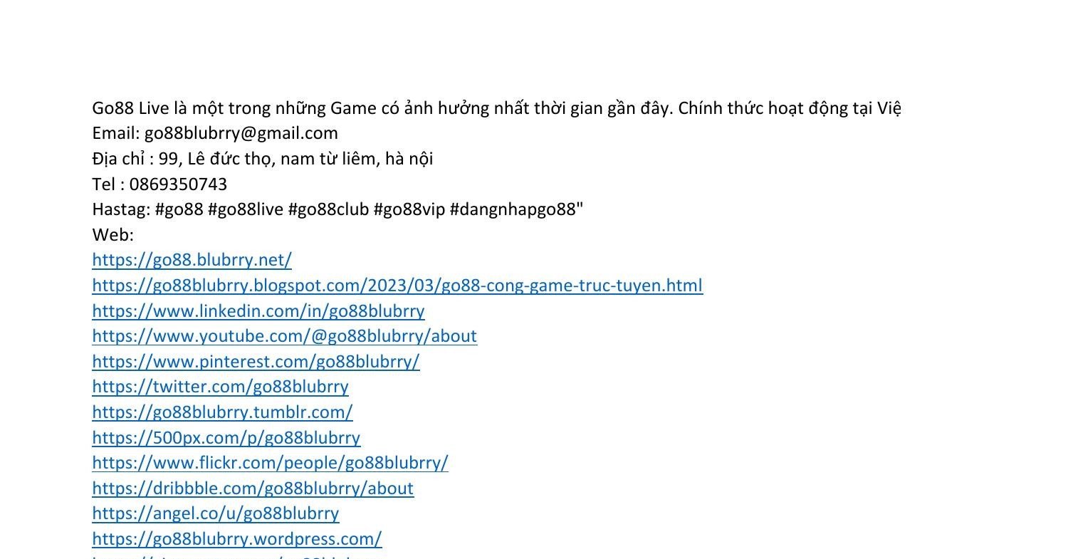 Go88.xlsx | DocDroid