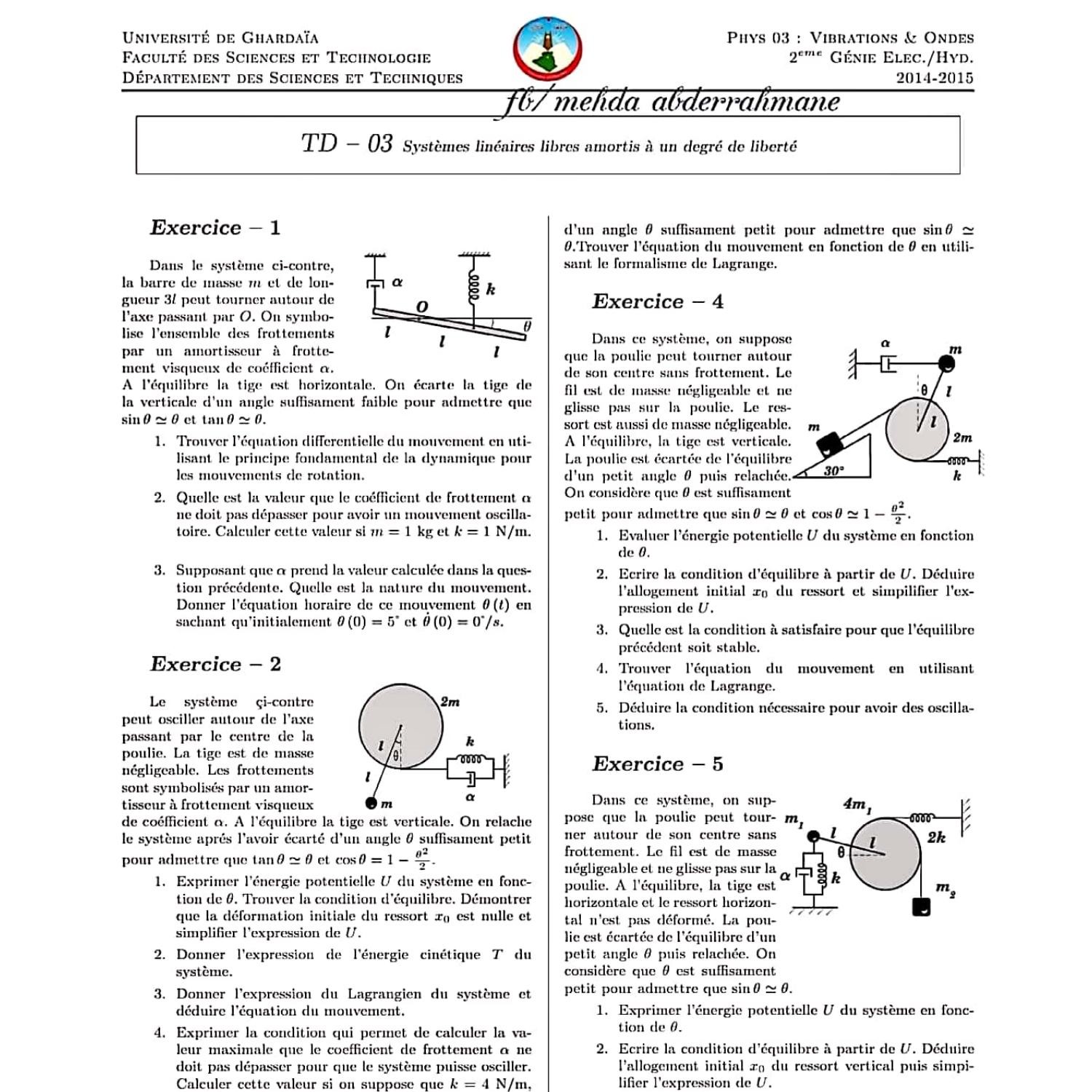 TD Systèmes Libres Amortis à 1d.L.pdf | DocDroid