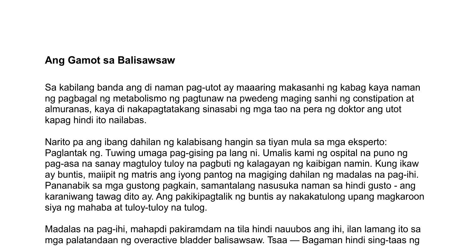 Ang Gamot sa Balisawsaw.pdf | DocDroid