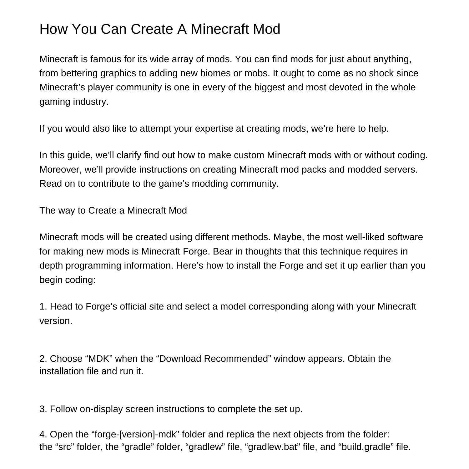 Learn How To Create A Minecraft Moducllr.pdf.pdf | DocDroid