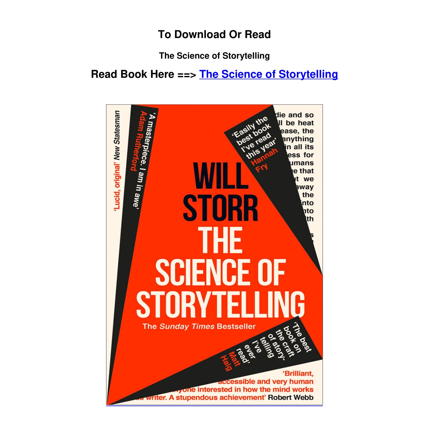 Download Pdf The Science of Storytelling by Will Storr.pdf | DocDroid