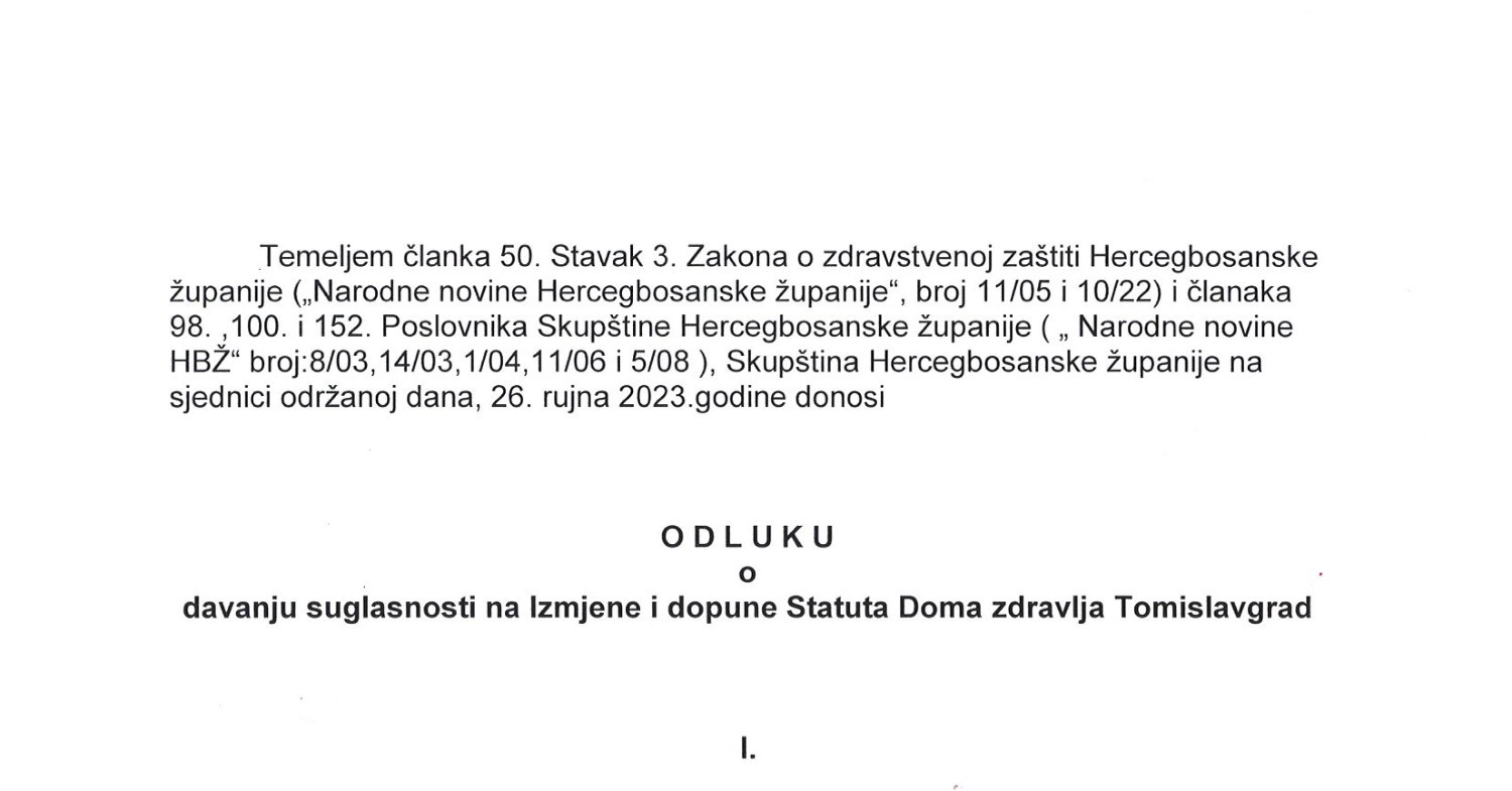 odluka o izmjeni statuta.pdf | DocDroid