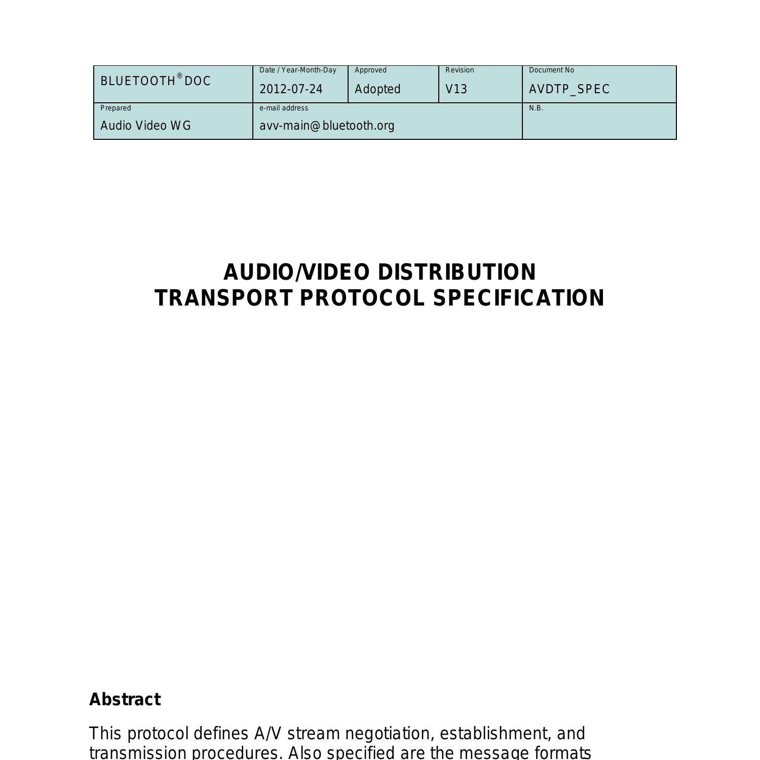 AVDTP_SPEC_V13.pdf | DocDroid