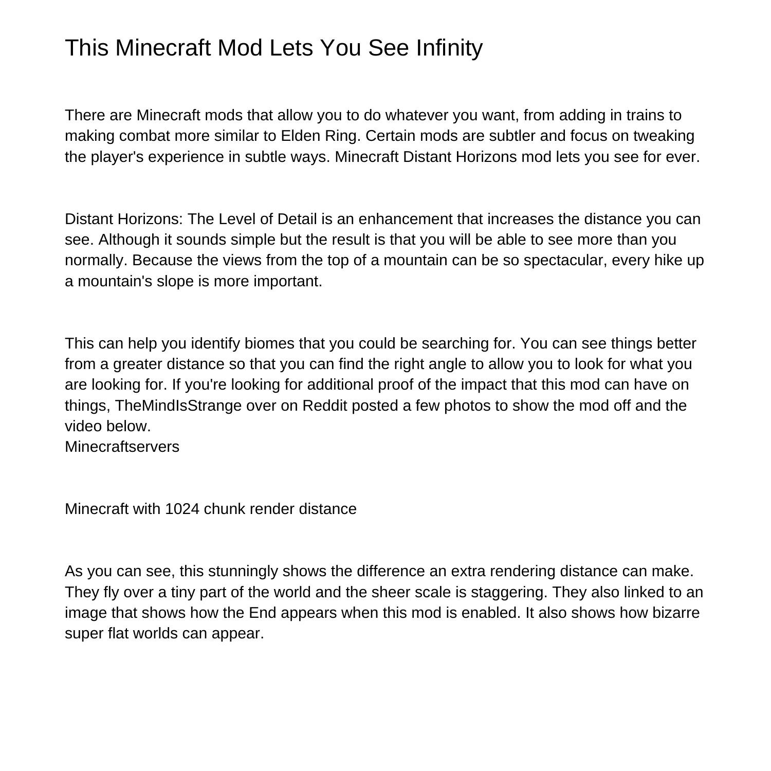 This Minecraft Mod Lets You See Infinityjjiee.pdf.pdf | DocDroid