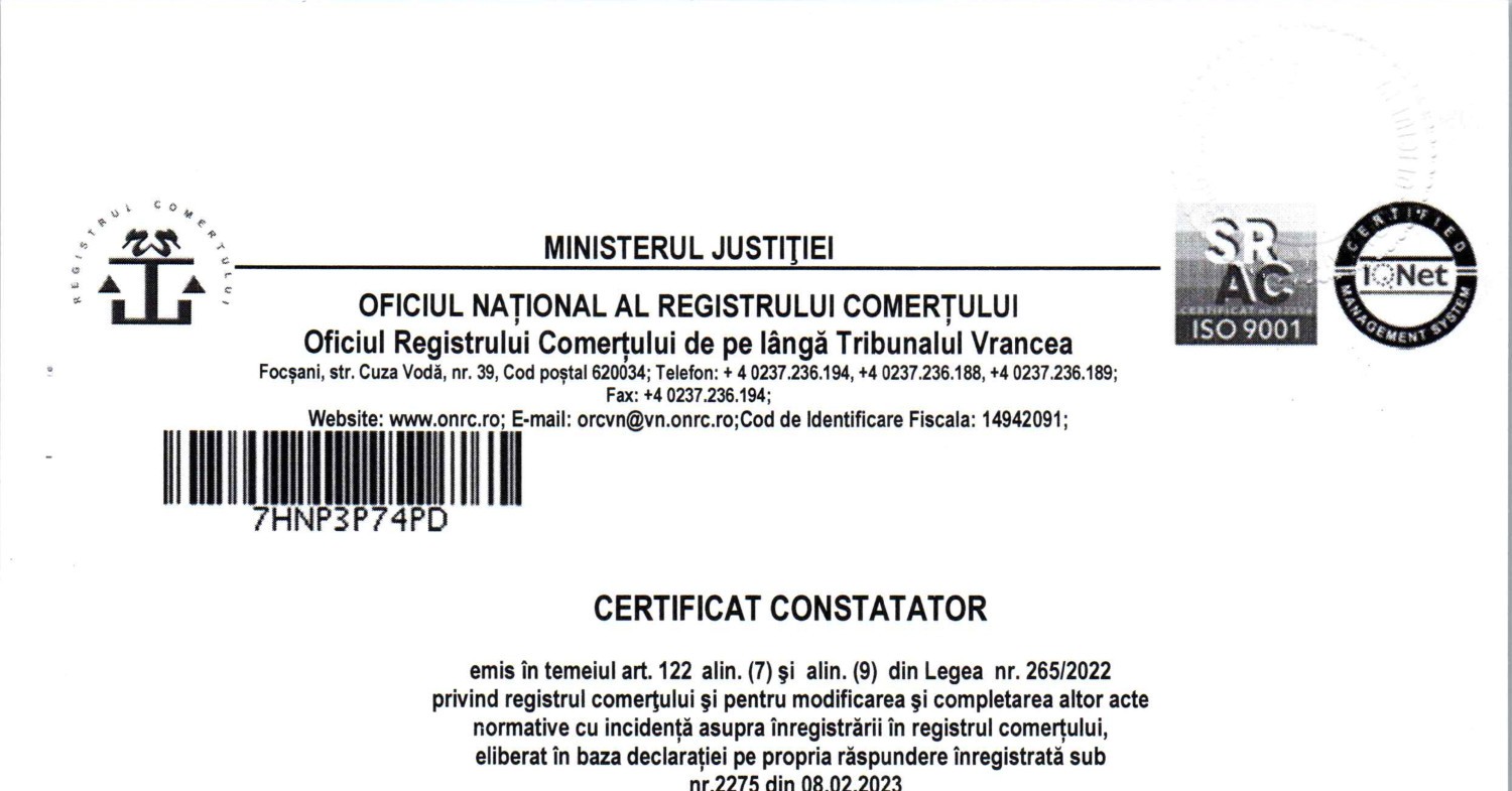 CERTIFICAT CONSTATATOR - SEDIU.pdf | DocDroid