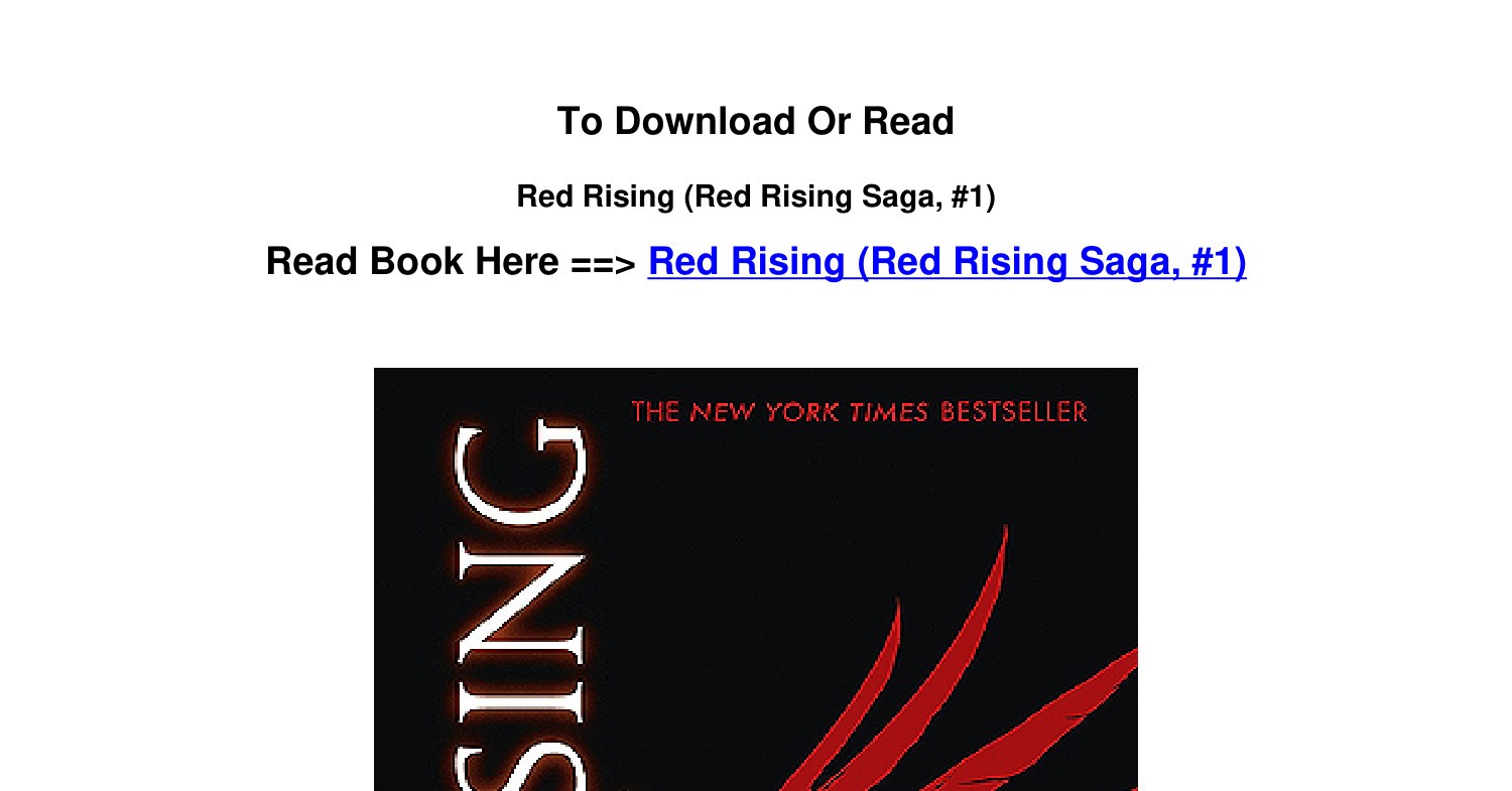 DOWNLOAD EPub Red Rising Red Rising Saga 1 by Pierce Brown.pdf | DocDroid