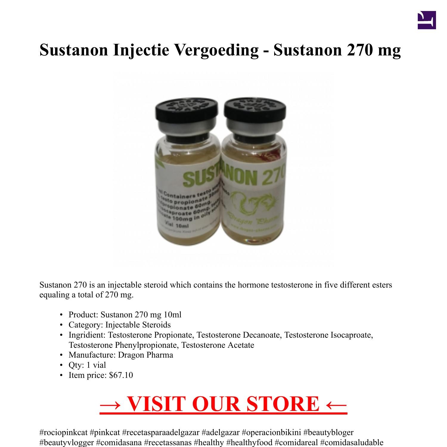 Sustanon Injectie Vergoeding - Sustanon 270 mg 1 vial 10ml.pdf | DocDroid