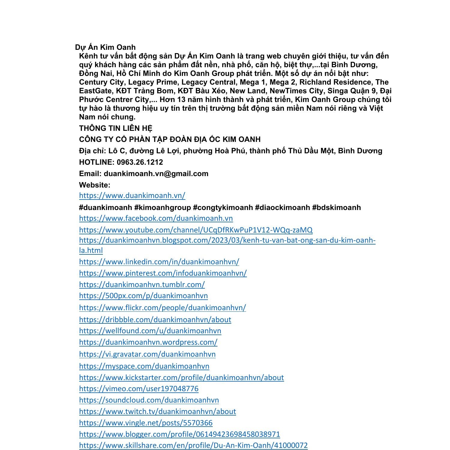 Dự Án Kim Oanh.docx | DocDroid