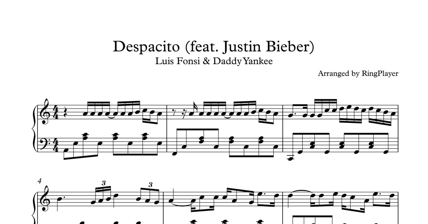 Despacito (feat. Justin Bieber) - Luis Fonsi & Daddy Yankee (RingPlayer).pdf | DocDroid