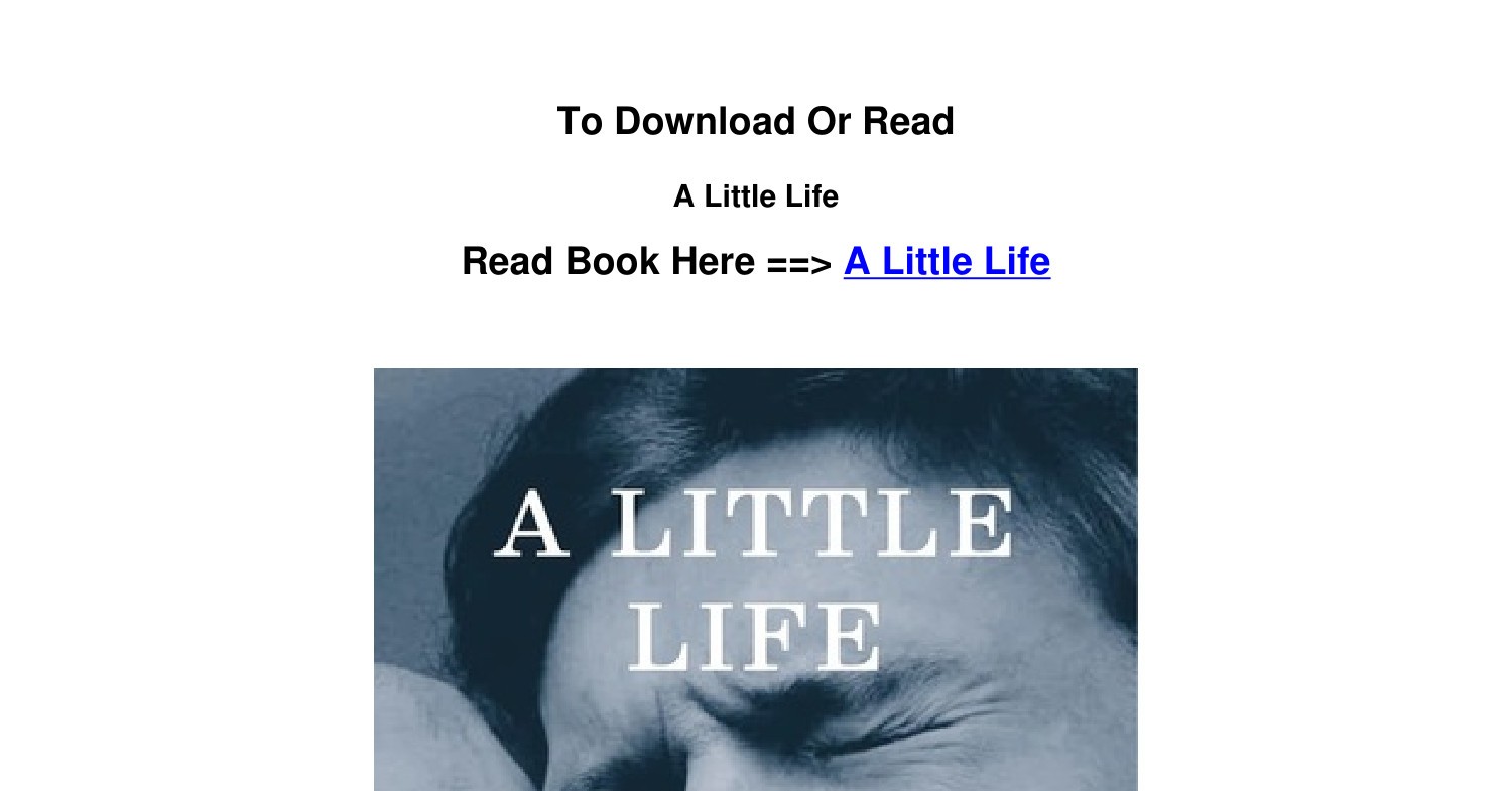 DOWNLOAD ePub A Little Life BY Hanya Yanagihara.pdf | DocDroid
