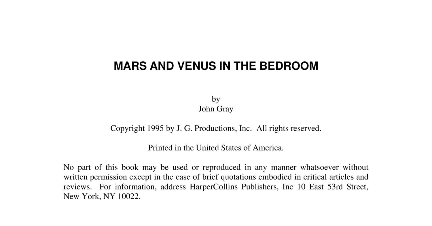 Mars And Venus In The Bedroom.pdf | DocDroid
