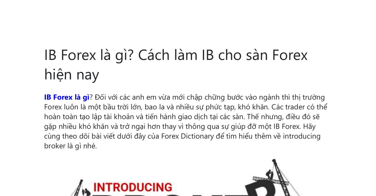 IB Forex là gì.docx | DocDroid