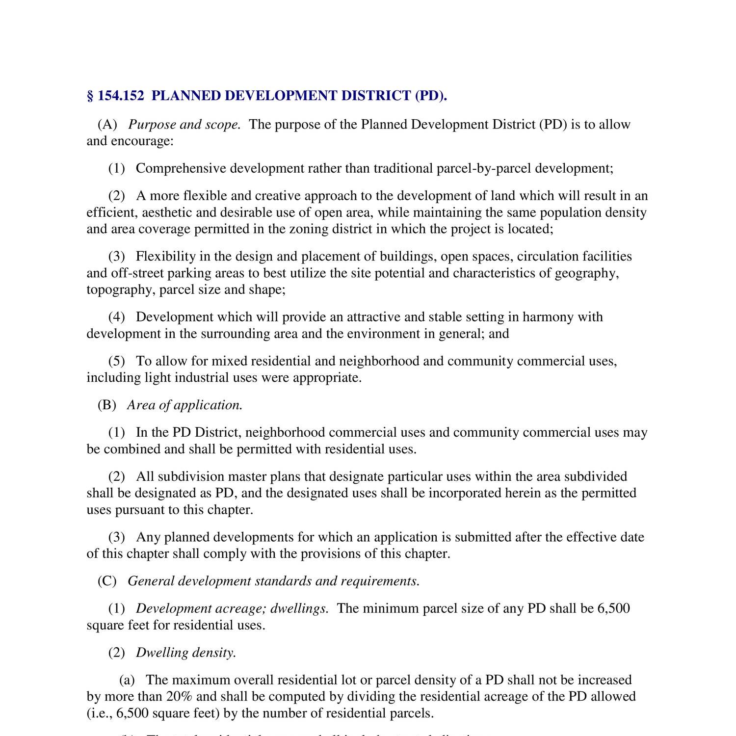 PLANNED DEVELOPMENT DISTRICT (PD).docx | DocDroid