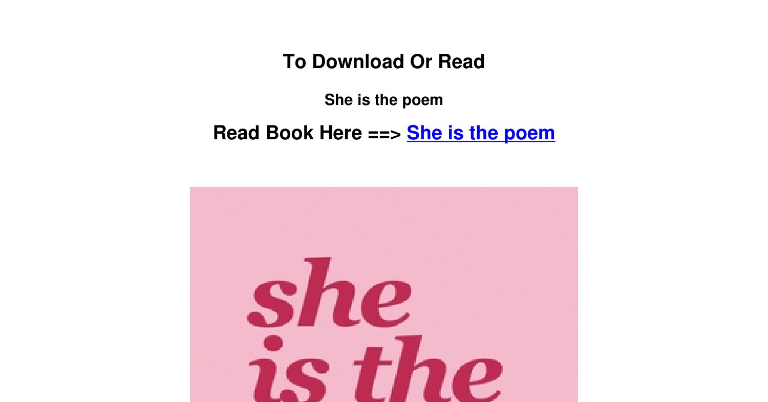 DOWNLOAD EPUB She is the poem BY June Bates.pdf | DocDroid