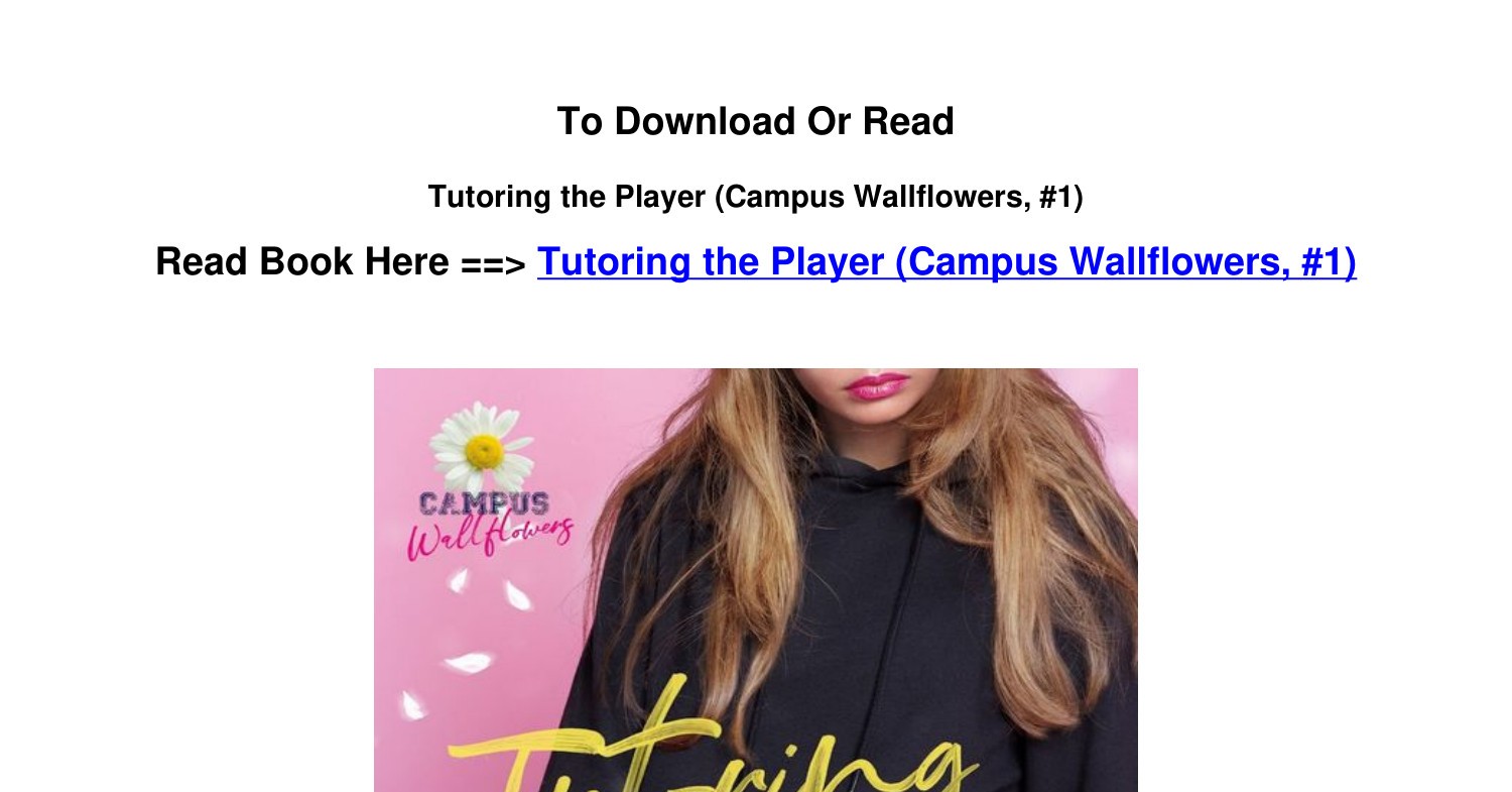 Download PDF Tutoring the Player Campus Wallflowers 1 By Rebecca Jenshak.pdf | DocDroid