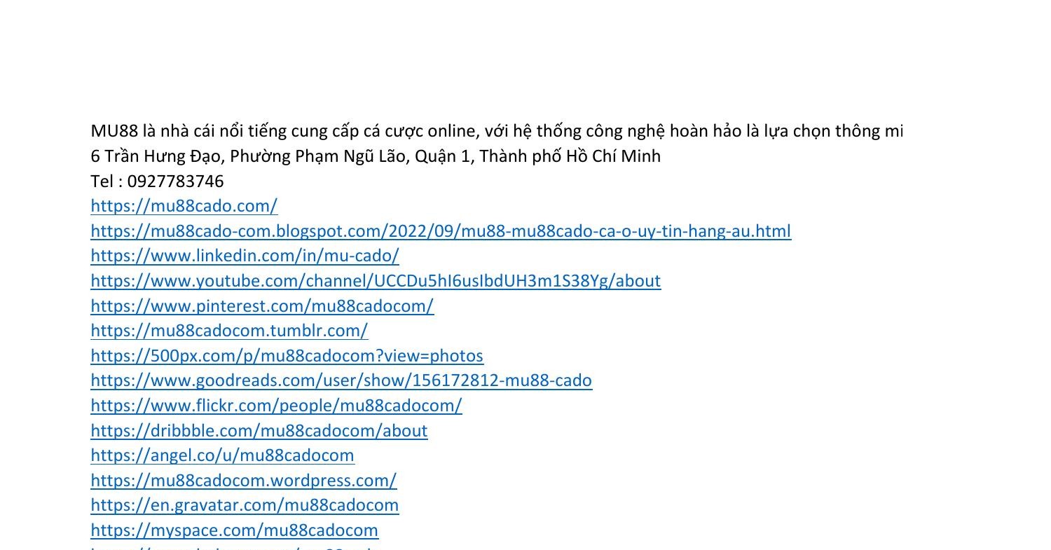 MU88 CADO.xlsx | DocDroid