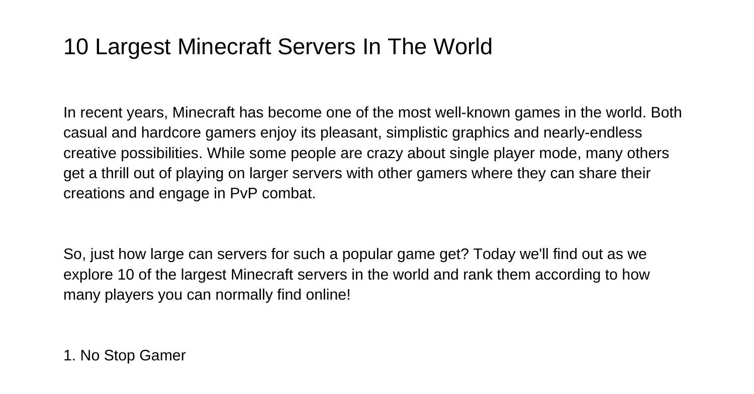 10 Largest Minecraft Servers In The Worldbsrvl.pdf.pdf | DocDroid