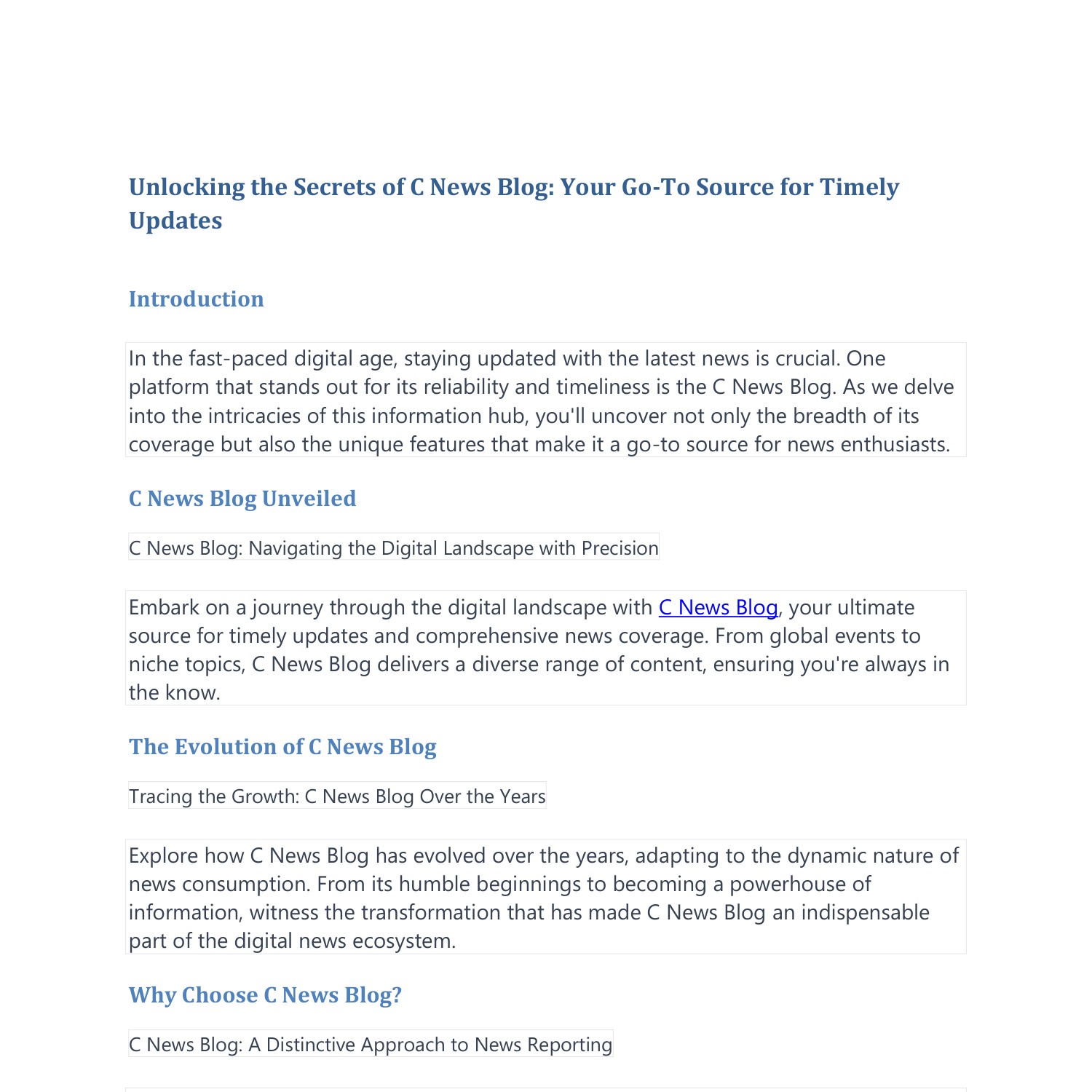 C News Blog.docx | DocDroid