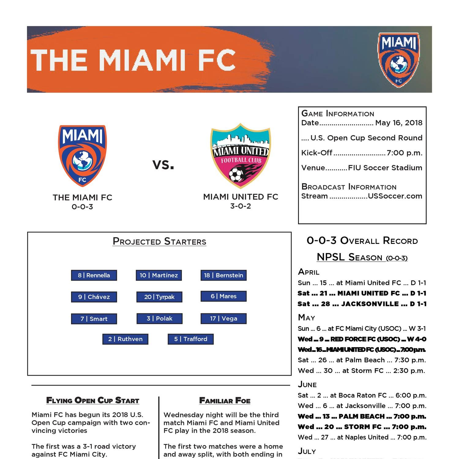 Miami FC Game Notes - Miami United 5.16.pdf | DocDroid