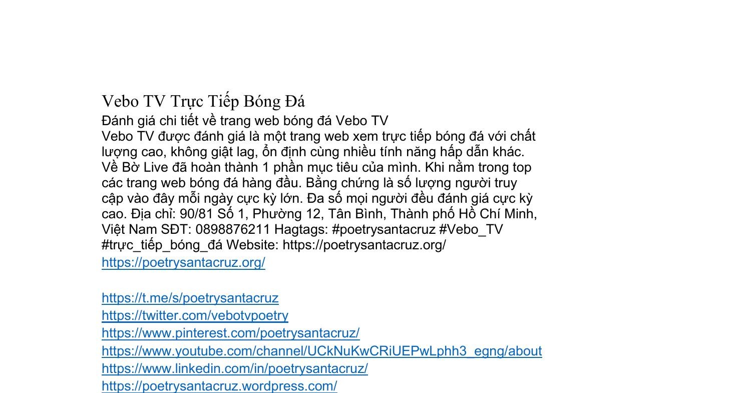 Vebo TV Trực Tiếp Bóng Đá.docx | DocDroid