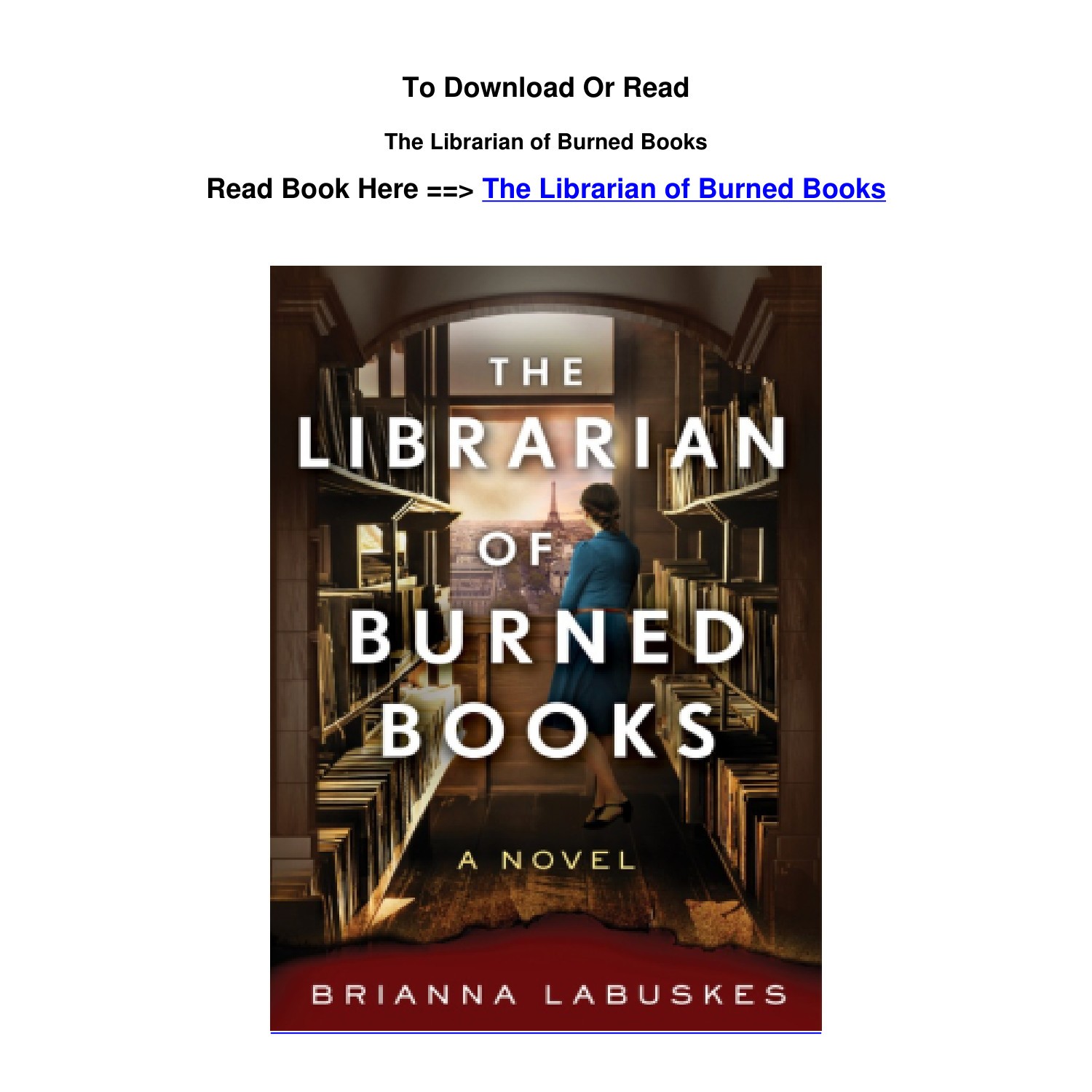 epub Download The Librarian of Burned Books By Brianna Labuskes.pdf ...
