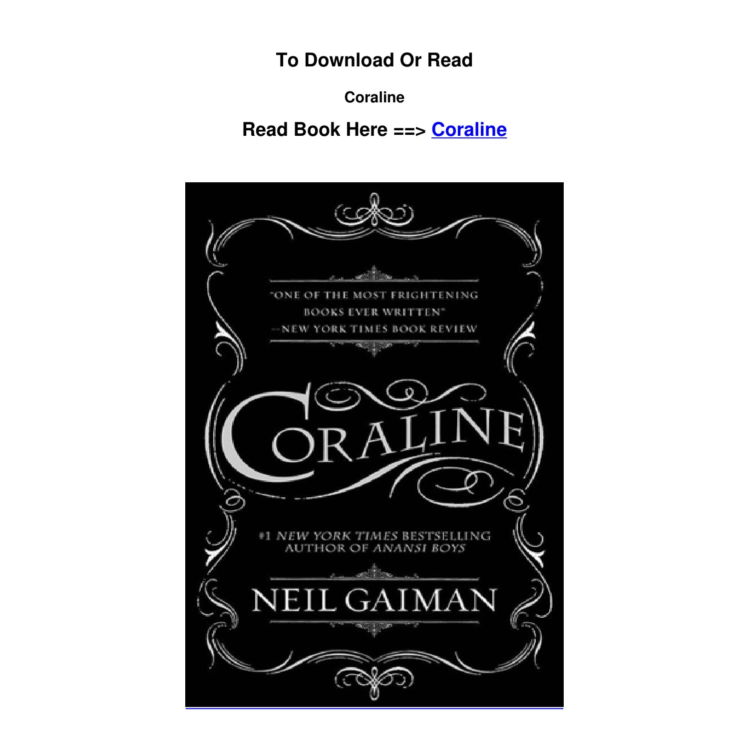 ePub download Coraline by Neil Gaiman.pdf | DocDroid