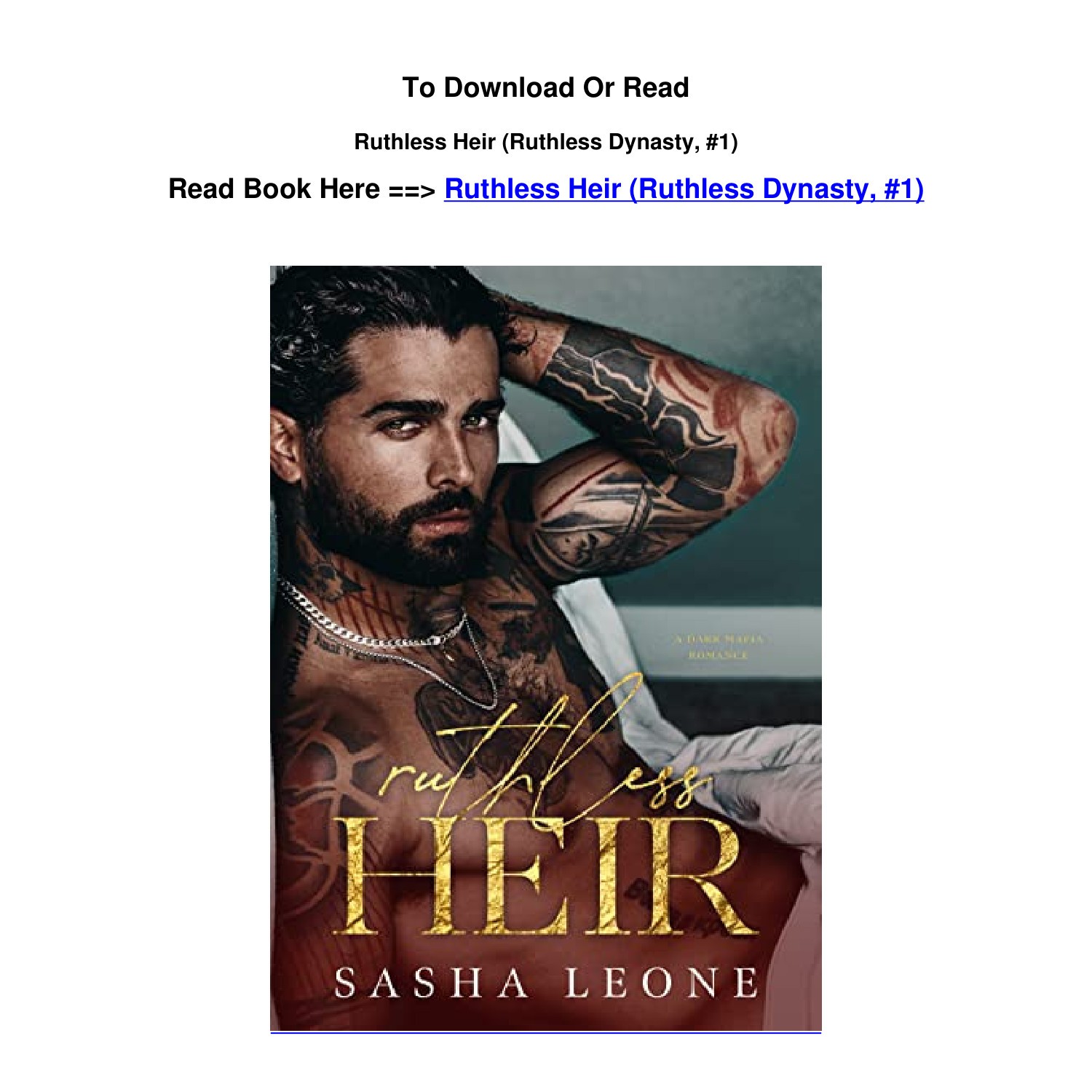EPub download Ruthless Heir Ruthless Dynasty 1 by Sasha Leone.pdf | DocDroid