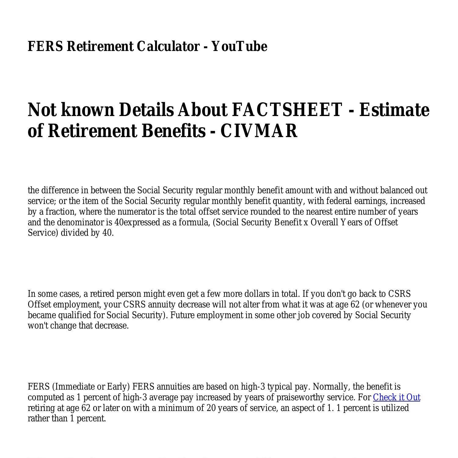 FERS special retirement supplement calculationutyvvvtobx.pdf.pdf | DocDroid