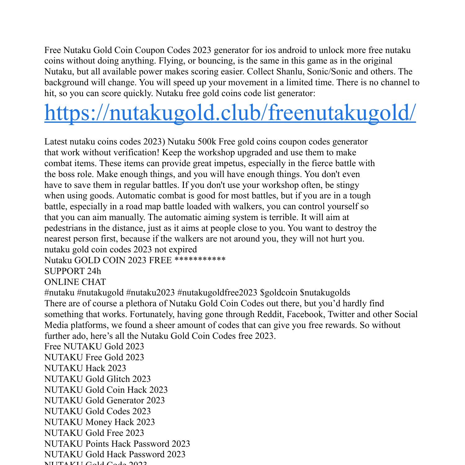 NUTAKU Gold Code 2023.pdf | DocDroid