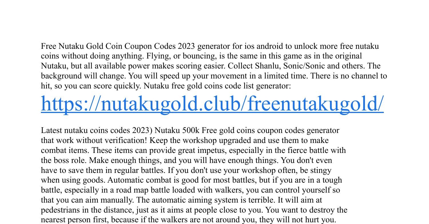 NUTAKU Gold Code 2023.pdf | DocDroid
