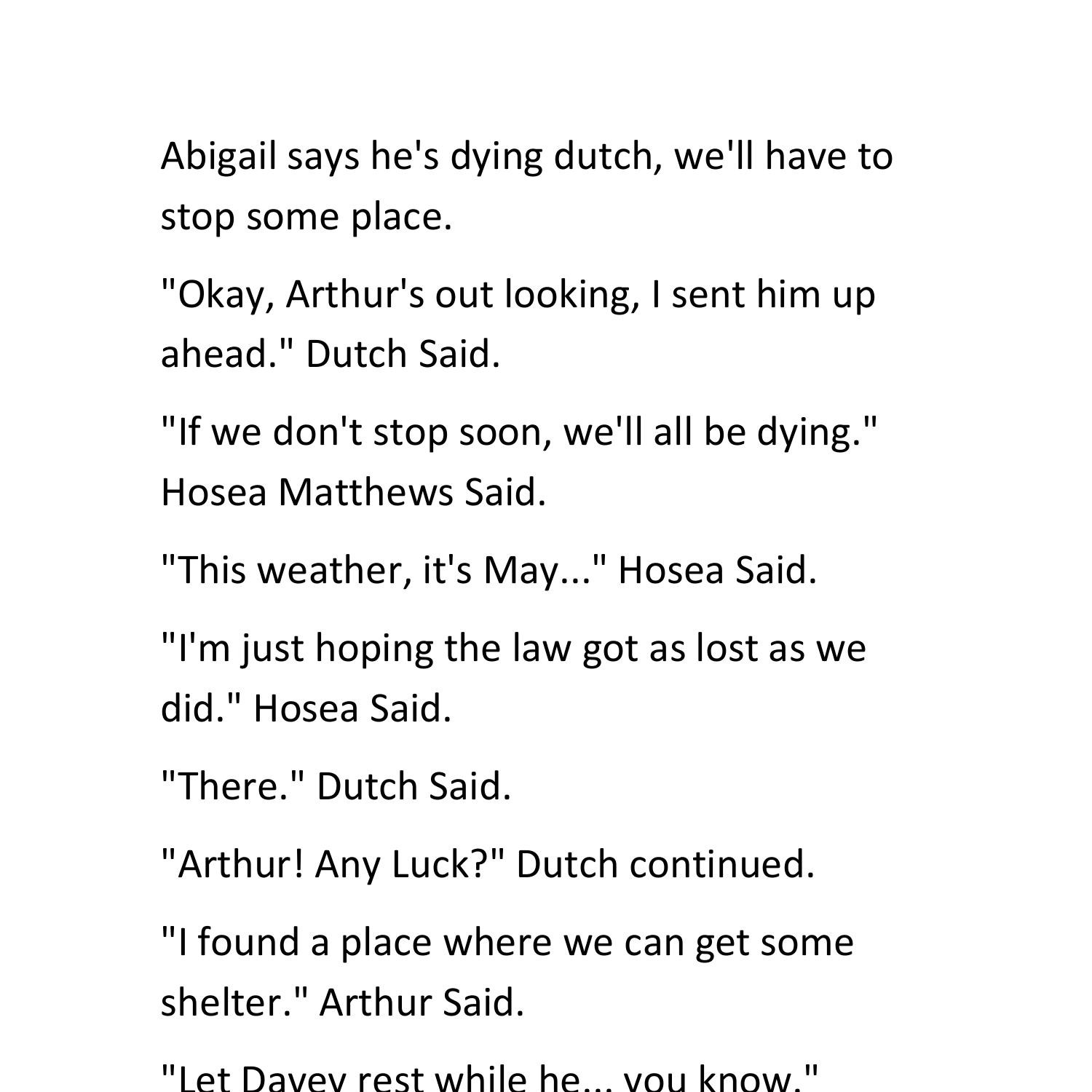 Red Dead Redemption 2 - Entire Script.pdf | DocDroid