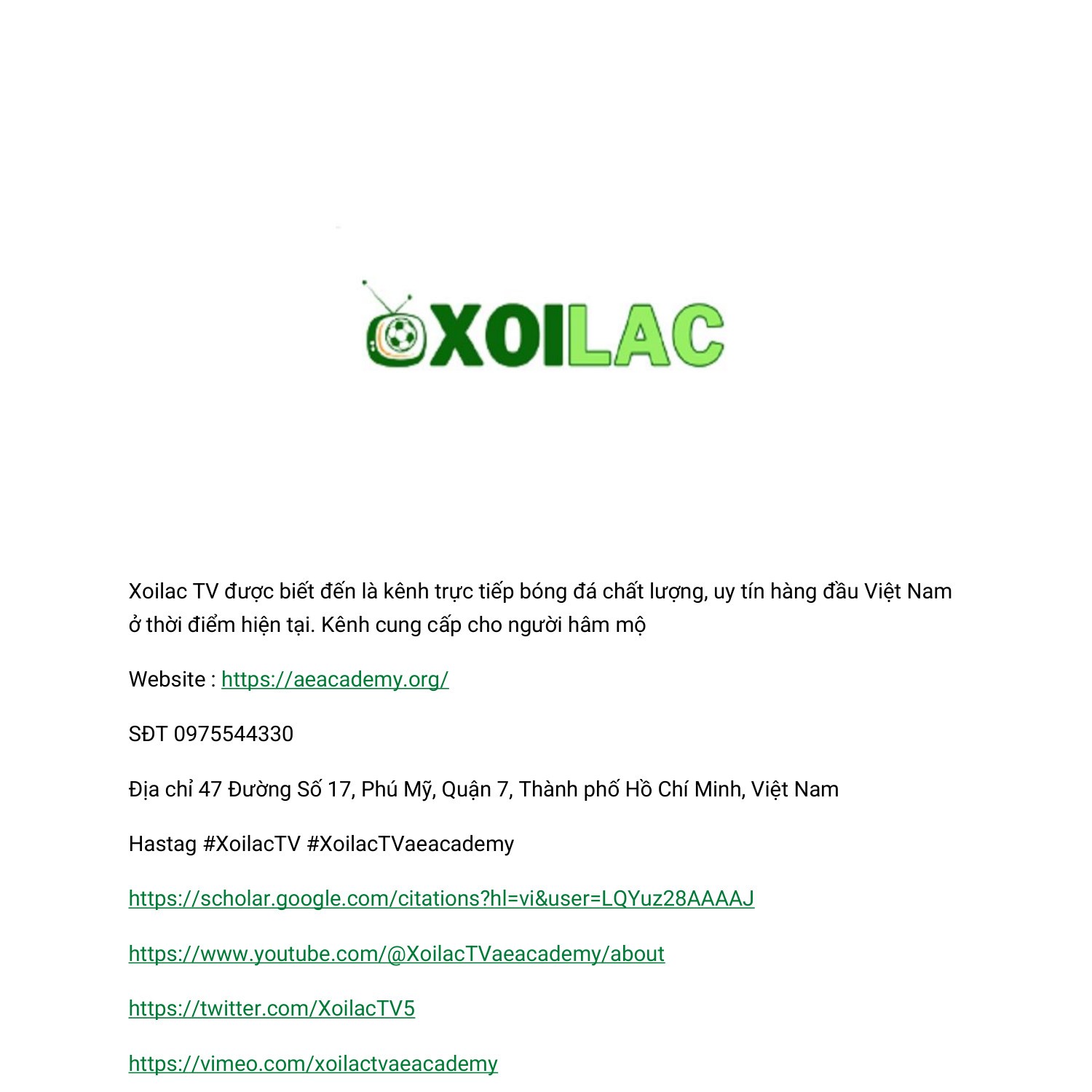 Xoilac TV.docx | DocDroid