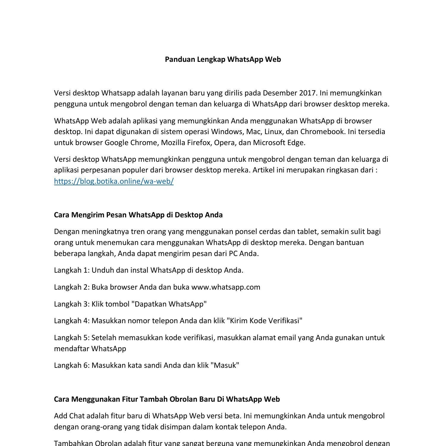 Panduan Lengkap WhatsApp Web.pdf | DocDroid