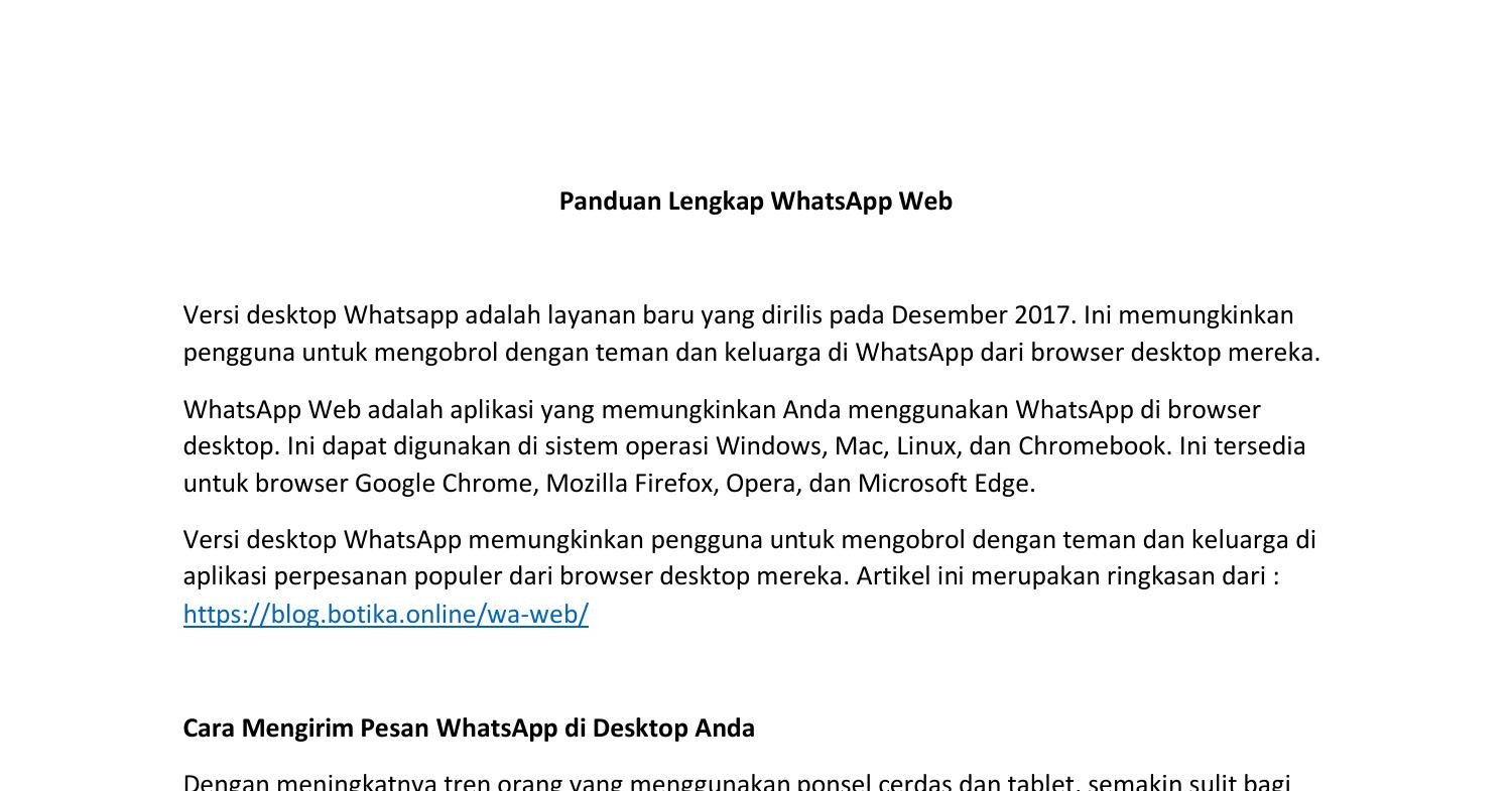 Panduan Lengkap WhatsApp Web.pdf | DocDroid