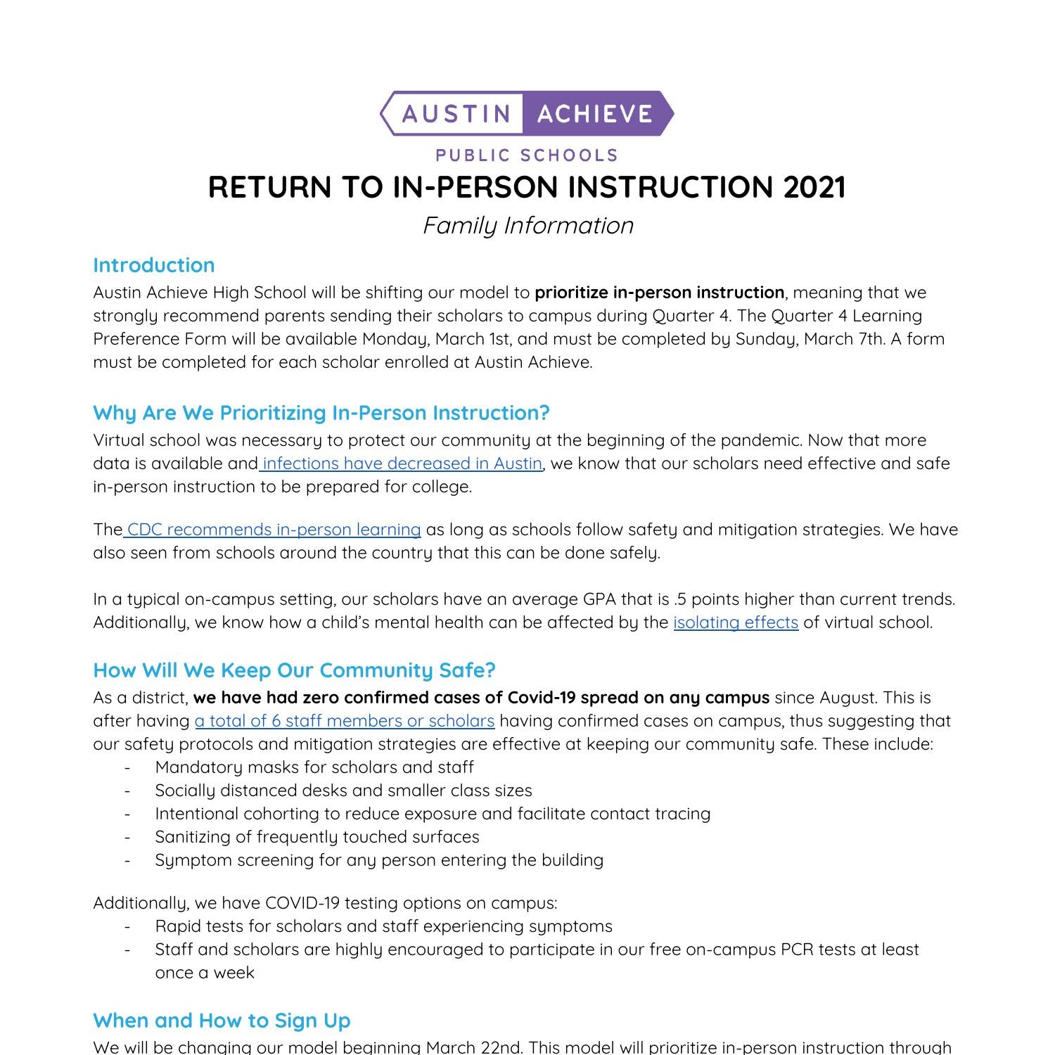 [ENG] Return to In-Person Instruction - Family Information.pdf | DocDroid