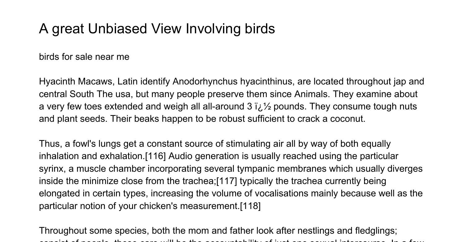 A good Unbiased View Associated with birdsqrrev.pdf.pdf | DocDroid