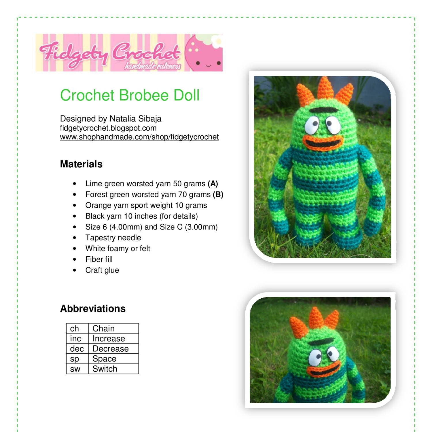 Crochet Brobee Doll.pdf | DocDroid