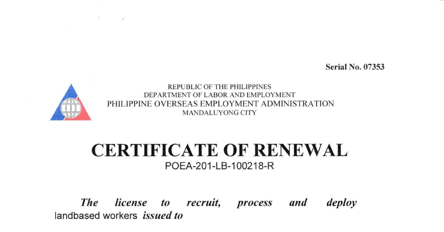 SERVIECON VALID POEA LICENSE.pdf | DocDroid