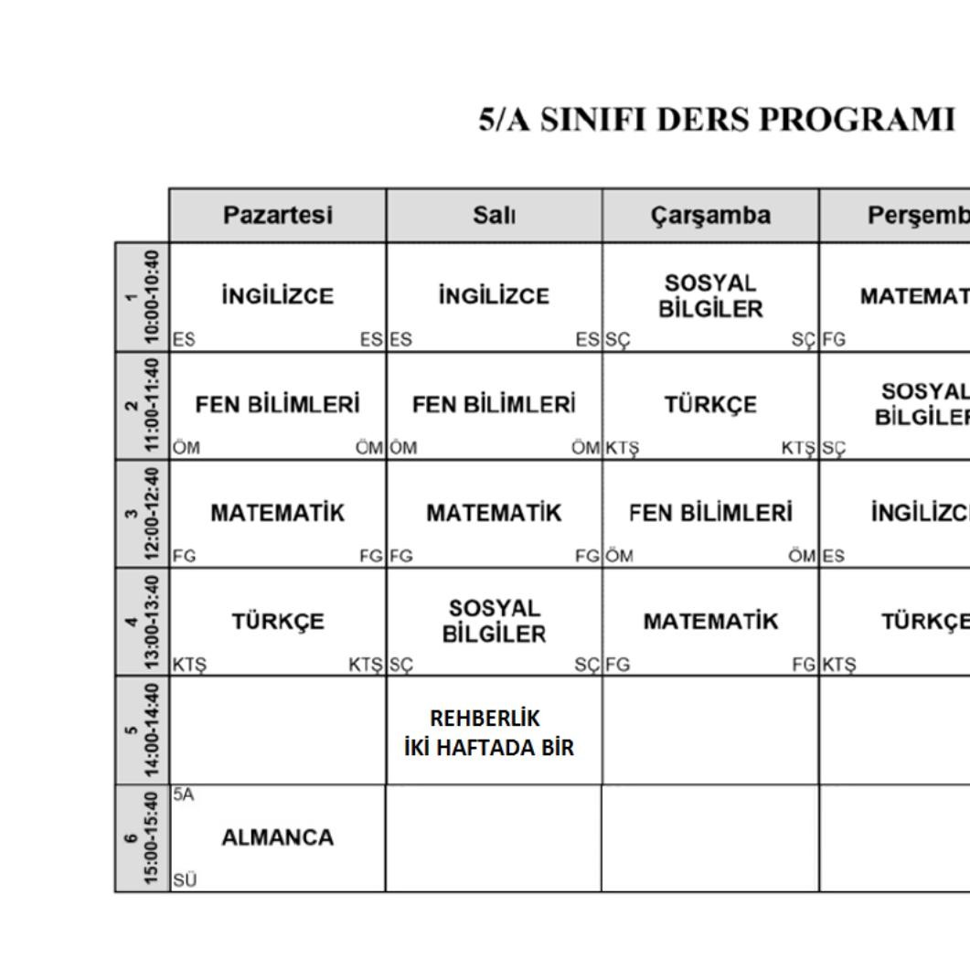 5. SINIFLAR DERS PROGRAMI.pdf | DocDroid